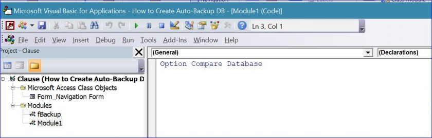 How To Create Auto Backup Database